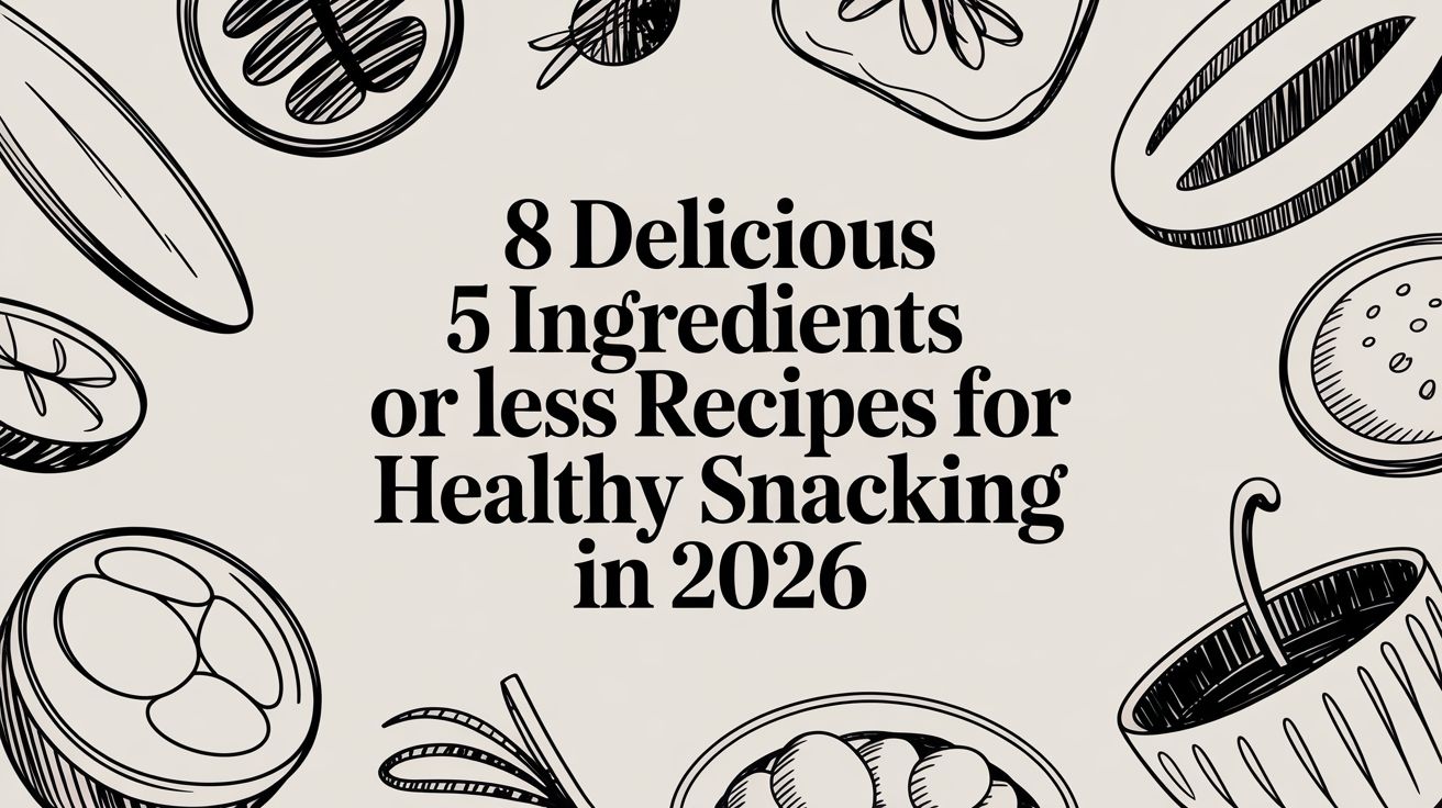 8 Delicious 5 Ingredients or Less Recipes for Healthy Snacking in 2026