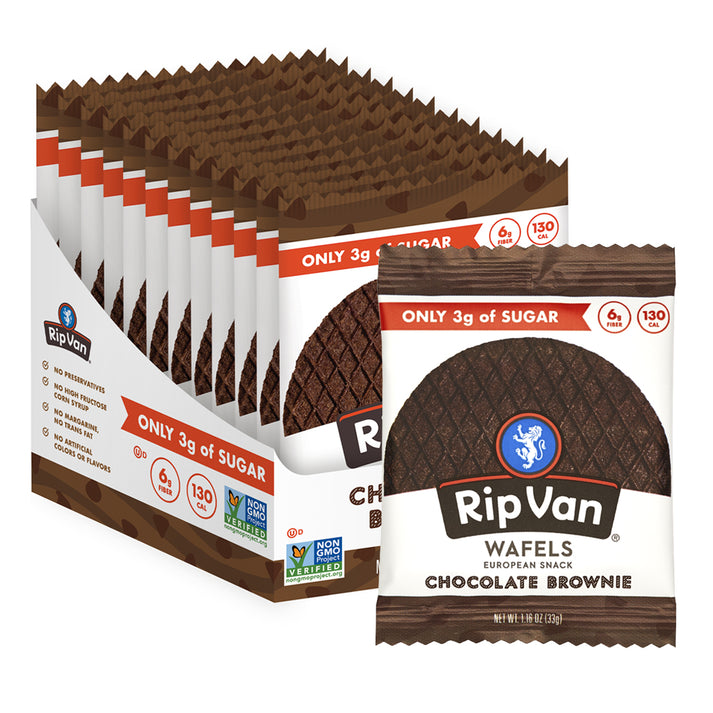 Low Sugar Chocolate Brownie Wafel - Rip Van